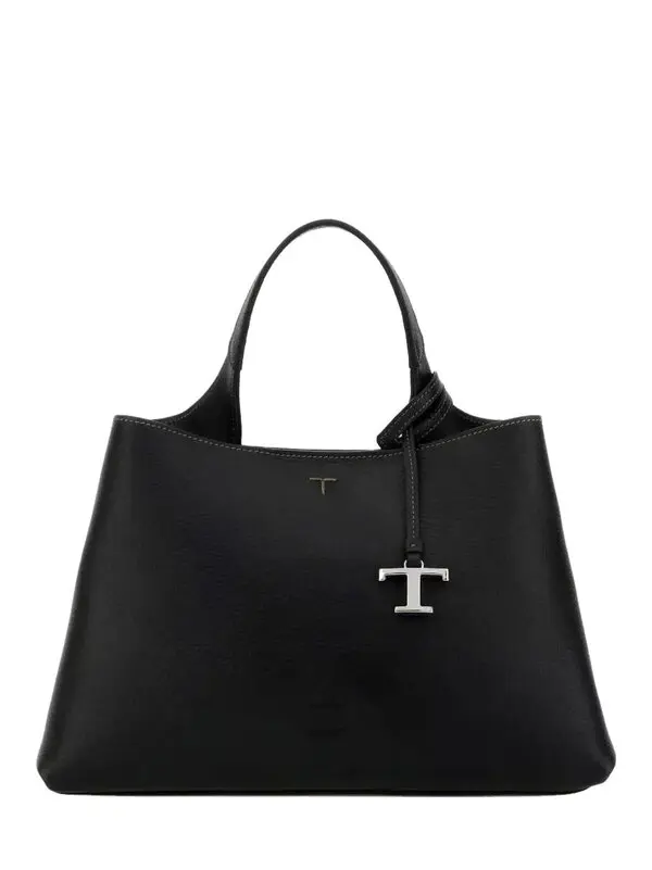 TOD'S Logo Detail Tote Bag - Black