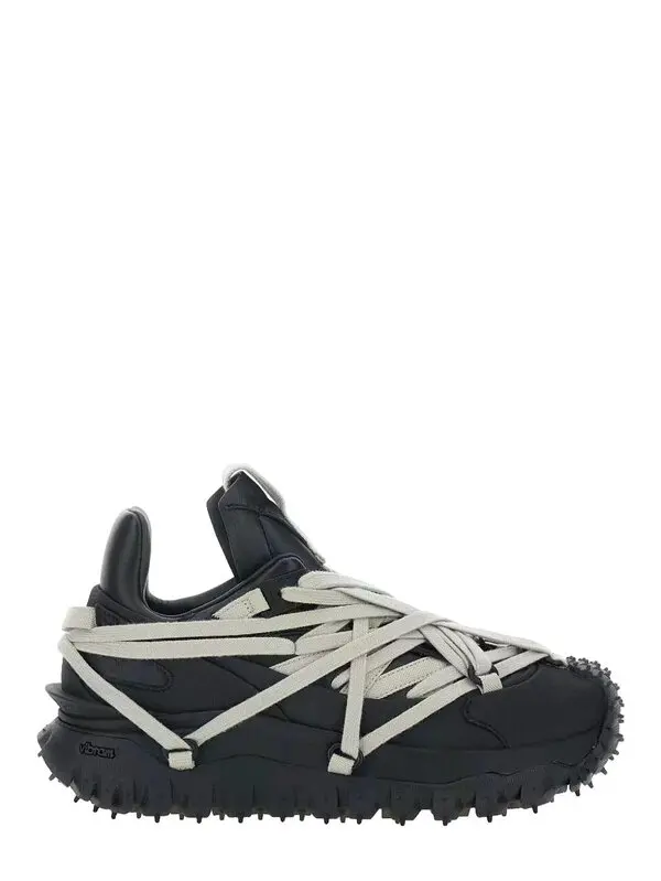 MONCLER + RICK OWENS Trailgrip Megalace Sneakers - Black