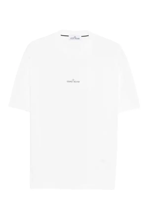 Stone Island Logo-print T-shirt - White
