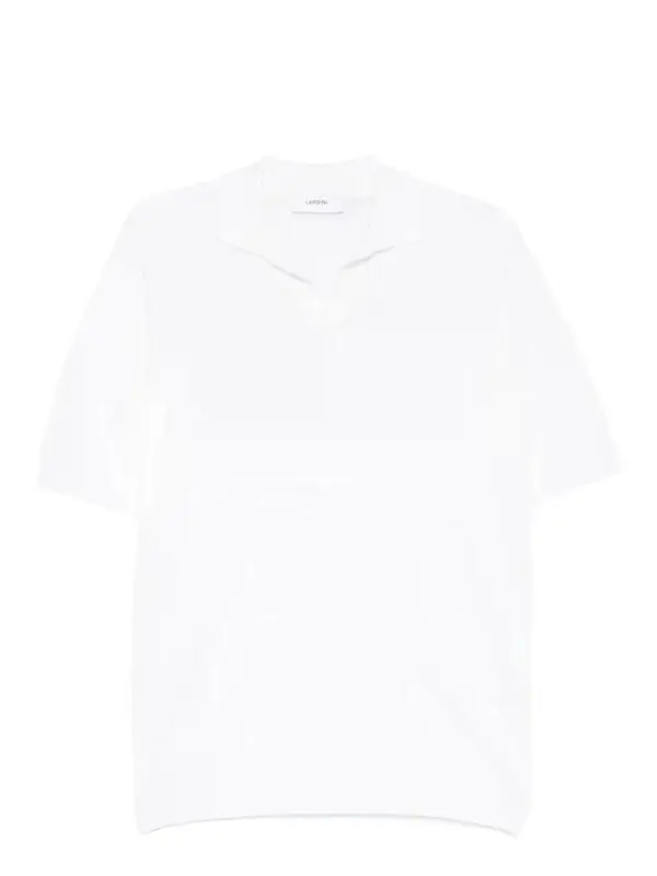 LARDINI V-neck T-shirt - White