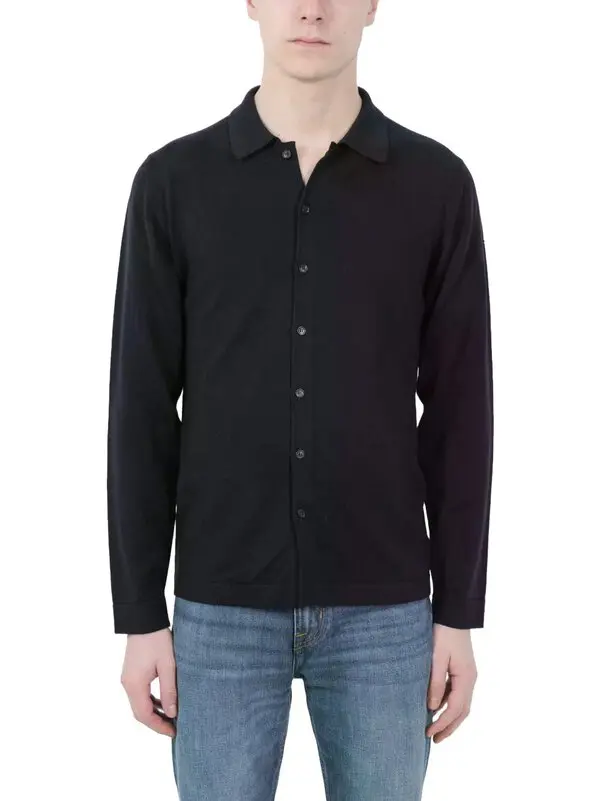 ZANONE Buttoned Slim Shirt - Black