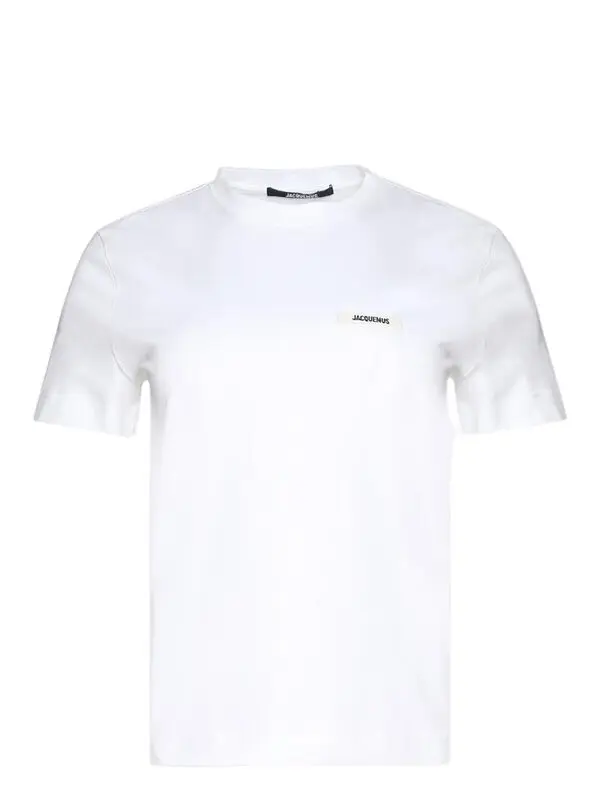 Jacquemus The Gros Grain Short Sleeve T-shirt - White