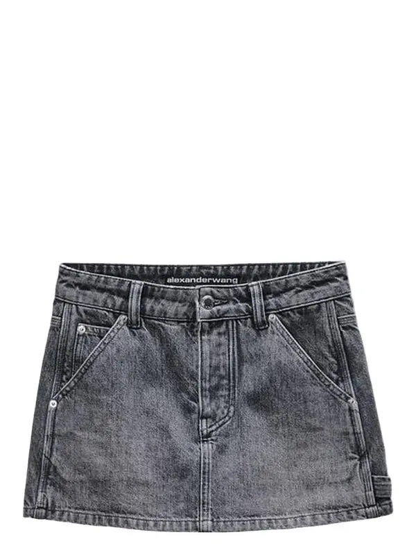 Alexander Wang High Rise Carpenter Skort - Grey