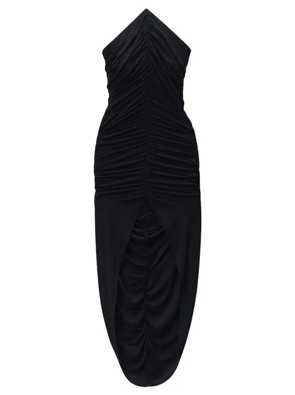 Alexander Wang Structured Bodice Midi Dress - Black