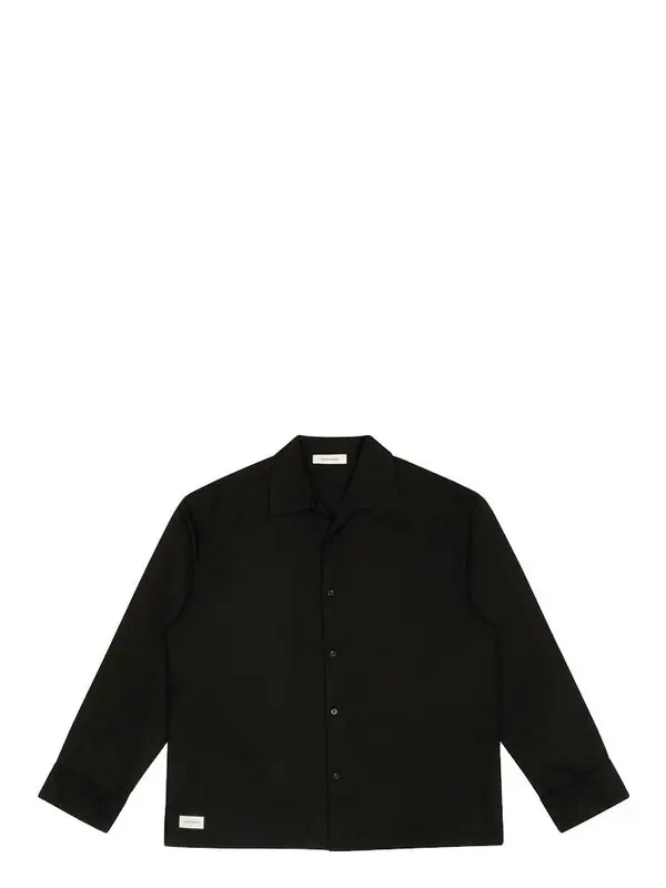 ENTIRE STUDIOS Long Sleeve Pajama Shirt - Black