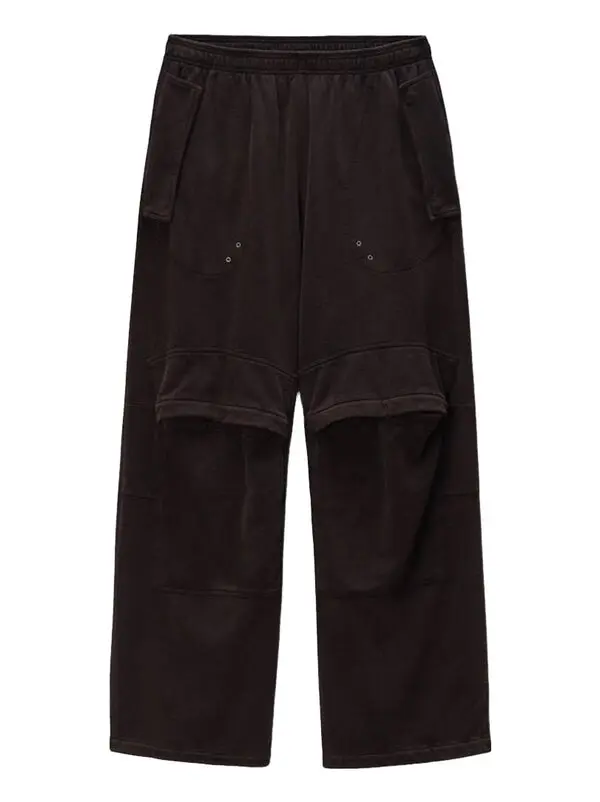 Alexander Wang Mid-rise Cargo Sweatpants Washed - Black
