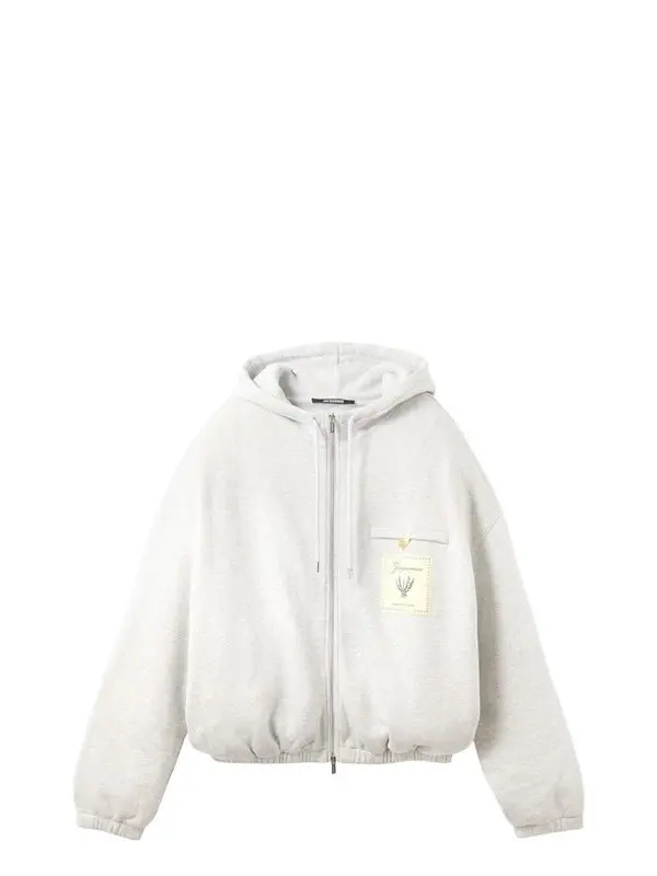 Jacquemus Le Torneo Cotton Hoodie - Gray