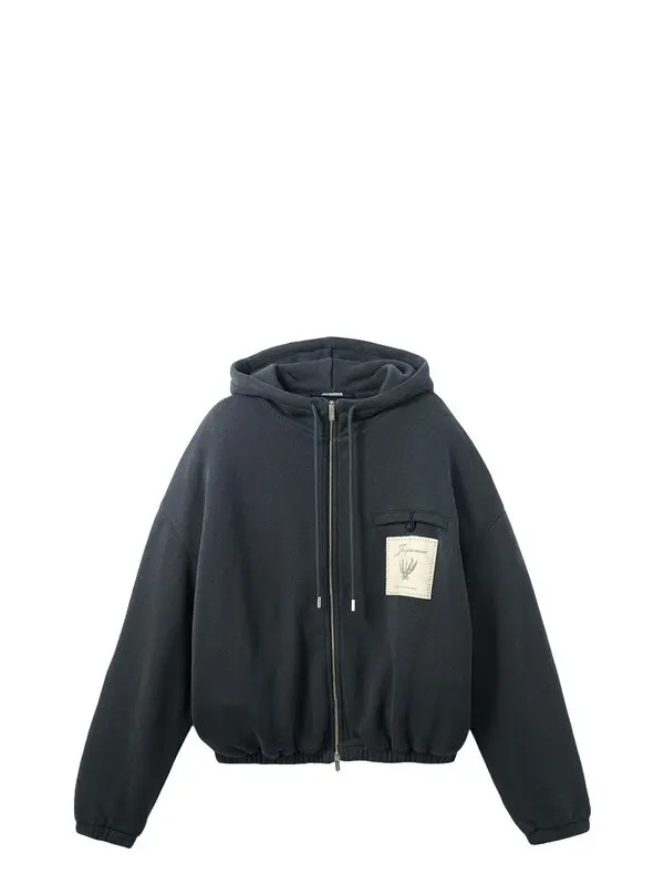 Jacquemus Le Torneo Cotton Hoodie - Navy