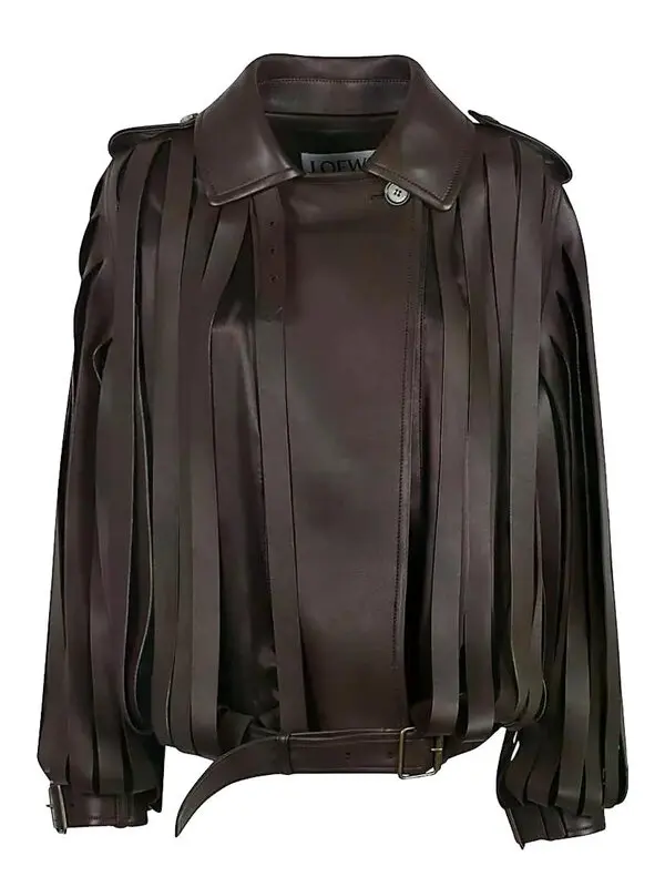 Loewe Layered Double-breasted Jacket - Brown