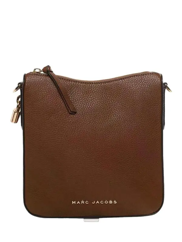 Marc Jacobs Padlock Leather Shoulder Bag - Brown
