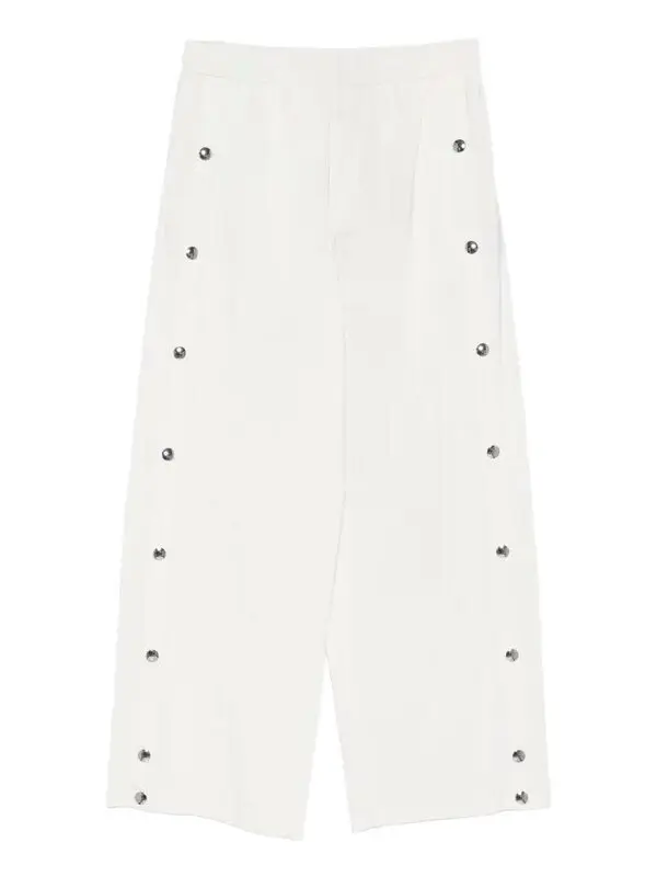 Tibi Studded Trousers - White
