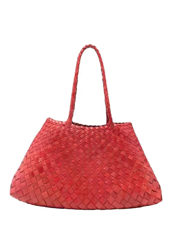 Dragon Diffusion Big Santa Crocce Woven Tote Bag - Red
