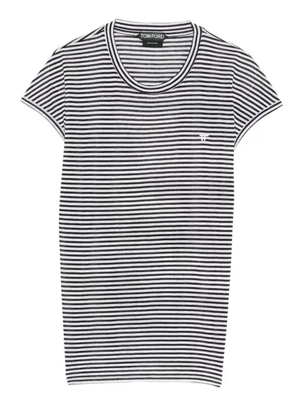 TOM FORD Striped T-shirt - White