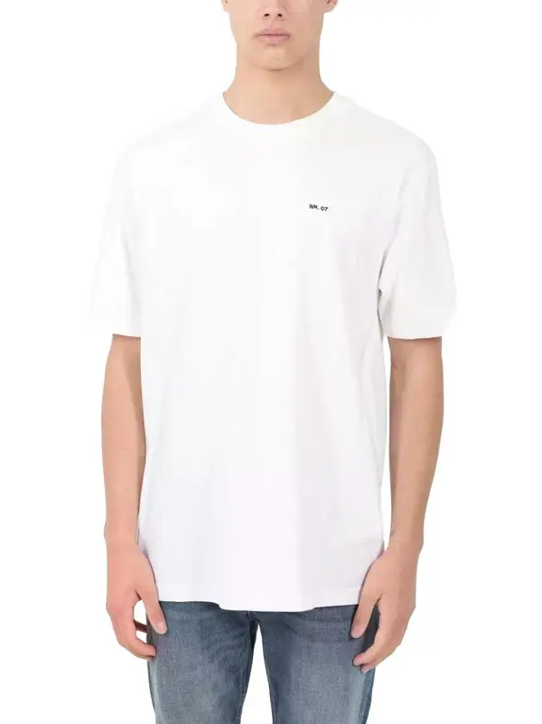 Nn07 Adam Logo Oversized T-shirt - White
