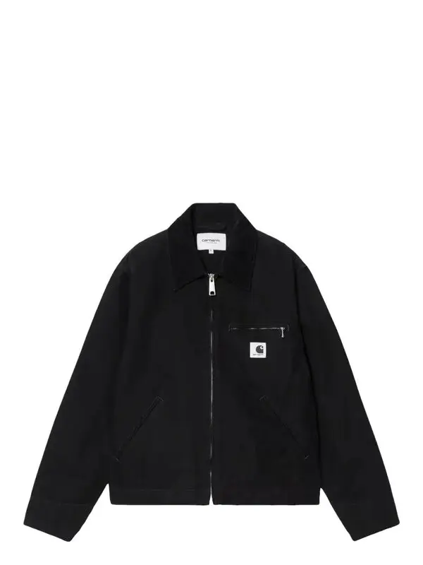 Carhartt Work In Progress Og Detroit Corduroy-collar Jacket - Black