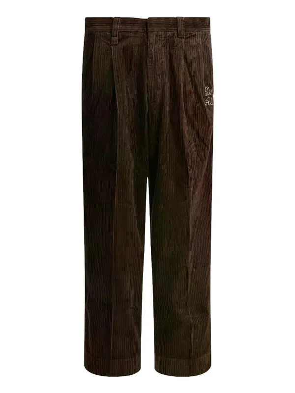 HUMAN MADE Corduroy Embroidered Trousers - Brown