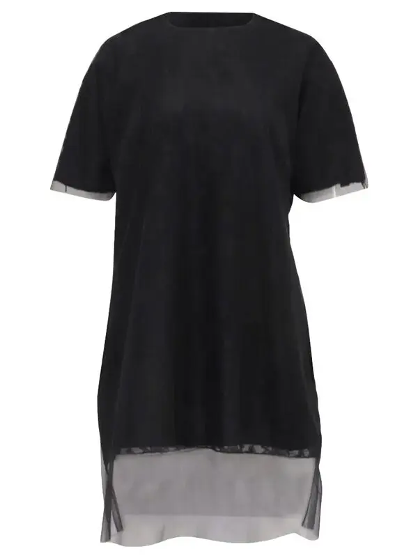 Simone Rocha Lace Silk Mini Dress - Black