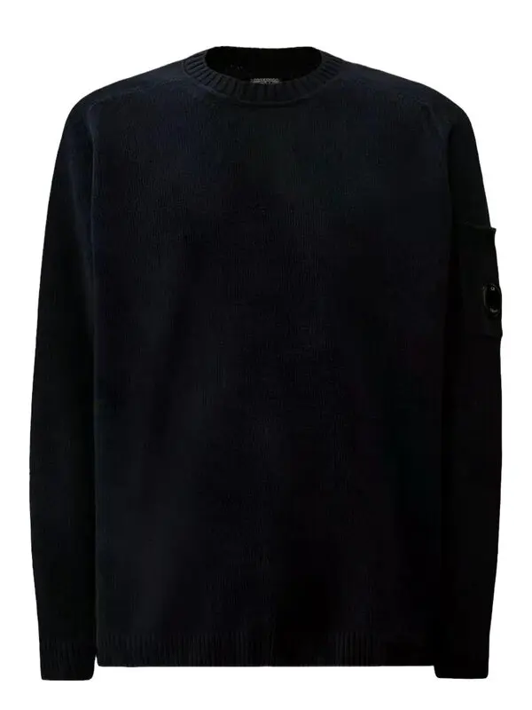 C.P. COMPANY Sleeve Pocket Sweater - Blue