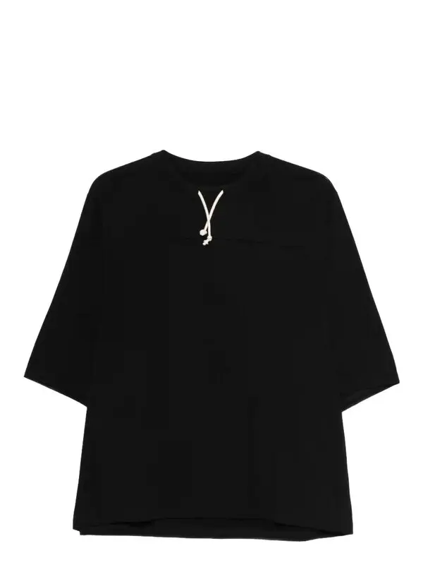 MORDECAI Lace-detail T-shirt - Black