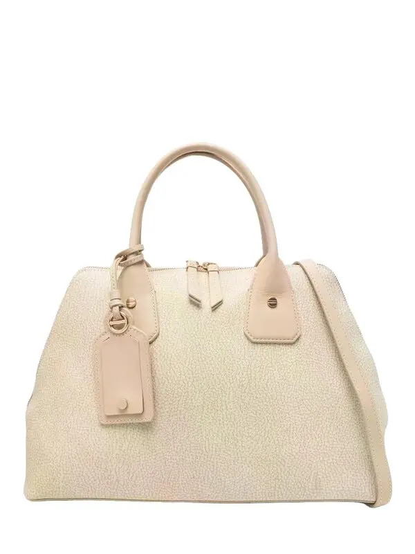 Borbonese Tote Bag With Detachable Strap - Neutrals