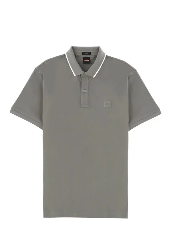 BOSS Polo With Logo - Grey