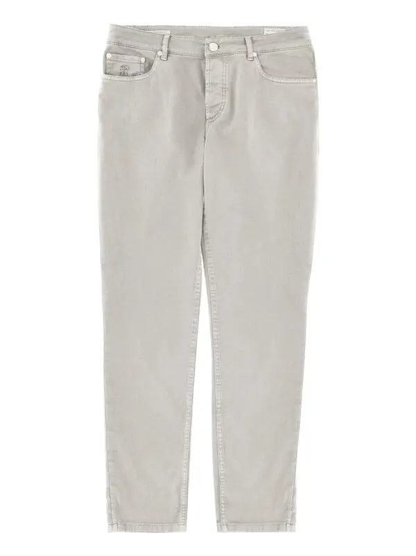 Brunello Cucinelli Cotton Denim Jeans - Grey