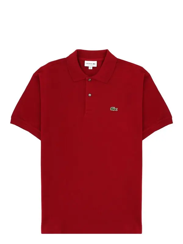 Lacoste Polo With Logo - Bordeaux