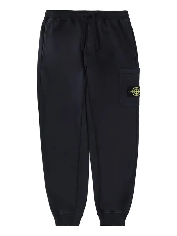 Stone Island Jogger Pants With Logo Patch - Blue