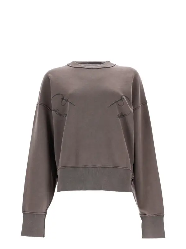 Jean Paul Gaultier Sweatshirt With Embroidery - Grey