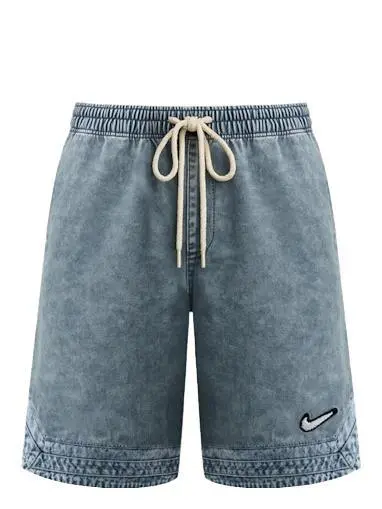 Nike Force Denim Fleece Shorts - Blue Grey