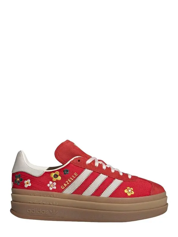 Adidas Gazelle Bold Liberty London Sneakers - Better Scarelet Red/off White/eqt Yellow