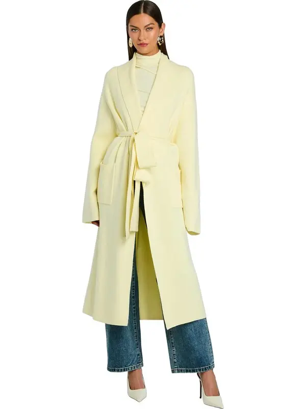 SEROYA Crosby Sweater Duster - Pastel Yellow