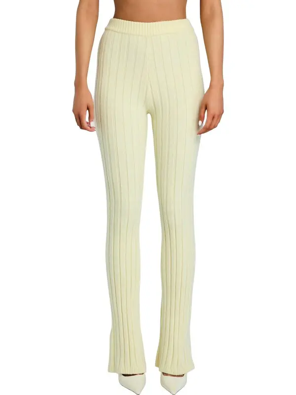 SEROYA Velira Knit Pant - Pastel Yellow