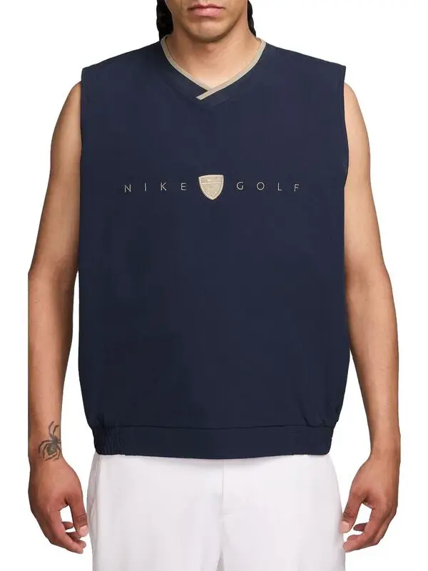 Nike Wind Dri-fit Oversized Vest - College Navy/limestone