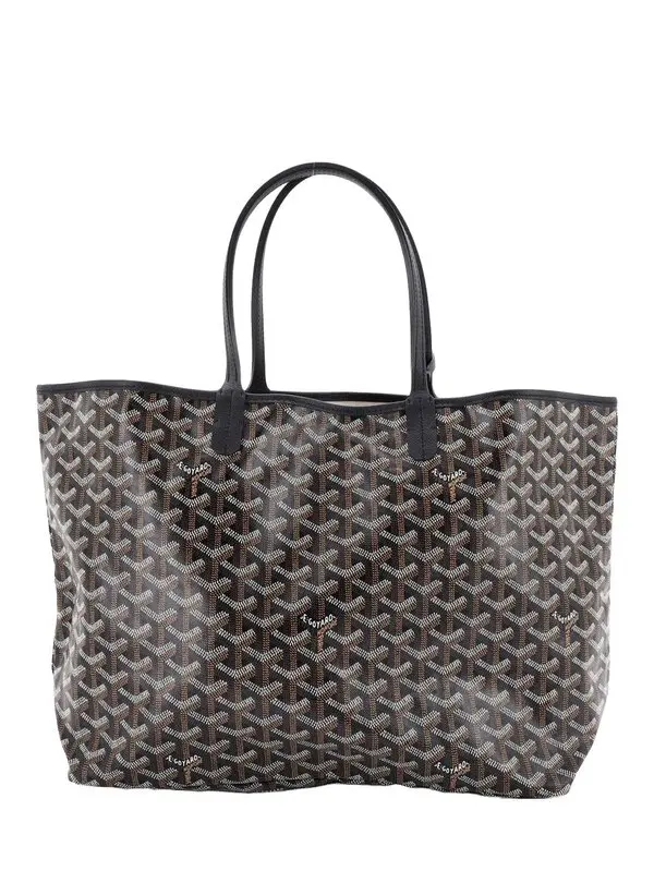 GOYARD Saint Louis Pm Tote Coated Canvas - Black