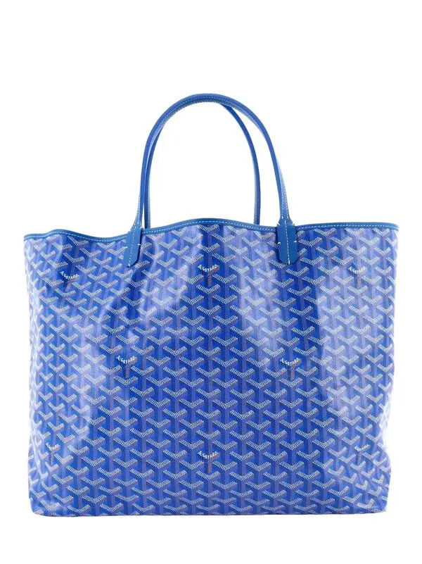 GOYARD Saint Louis Pm Tote Coated Canvas - Blue