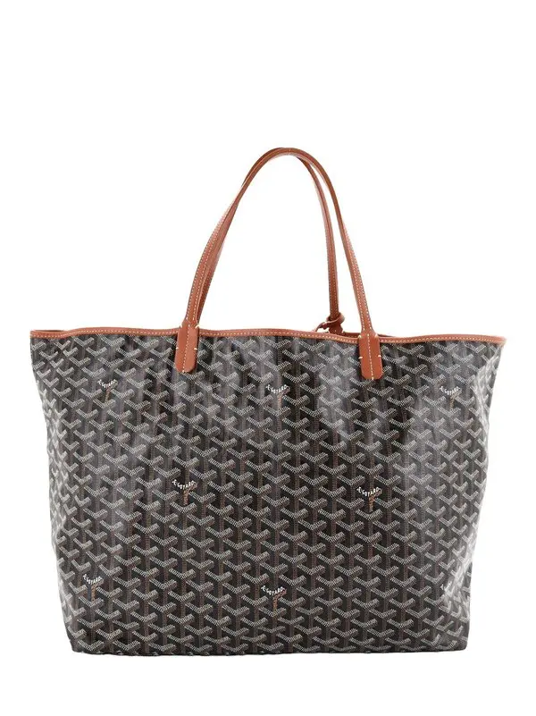 GOYARD Saint Louis Gm Tote Coated Canvas - Brown