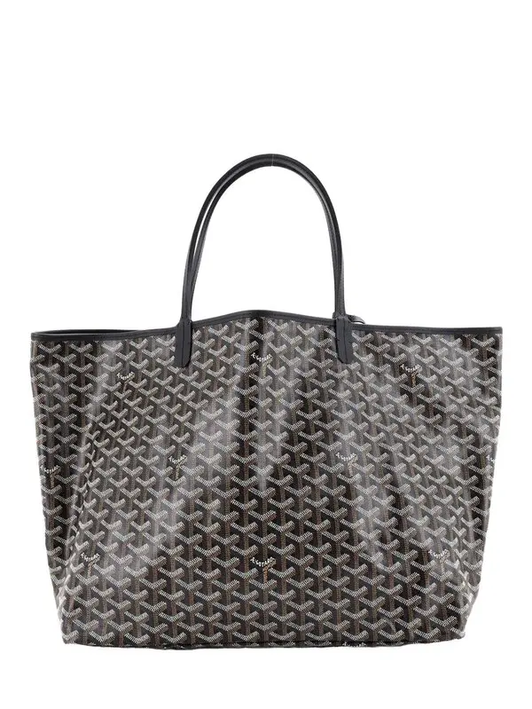 Goyard Saint Louis Gm Tote Coated Canvas - Black