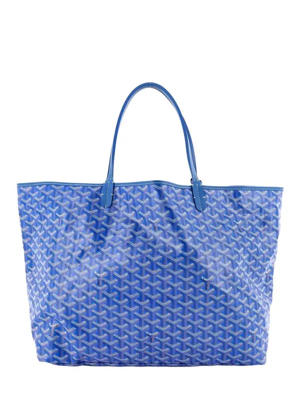 GOYARD Saint Louis Gm Tote Coated Canvas - Blue