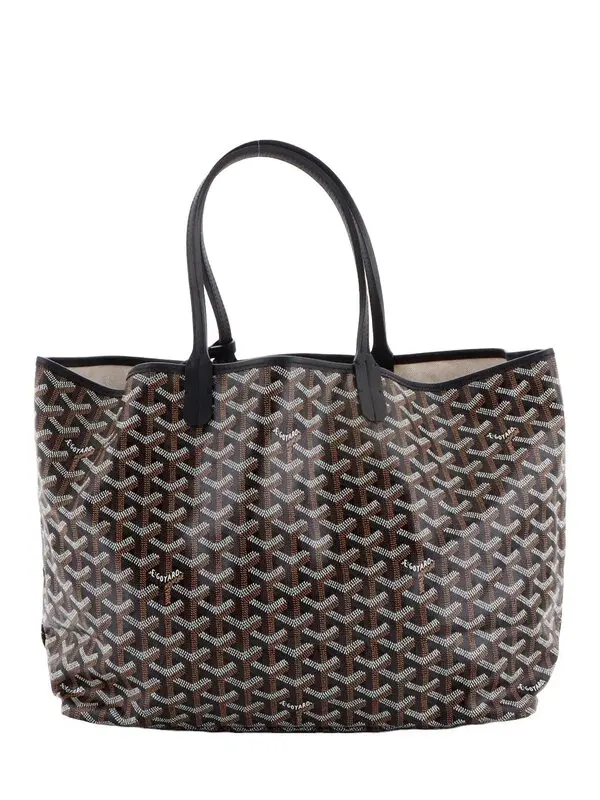 GOYARD Saint Louis Tote Coated Canvas Pm - Black
