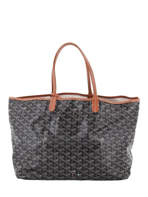 GOYARD Saint Louis Tote Coated Canvas Pm - Black