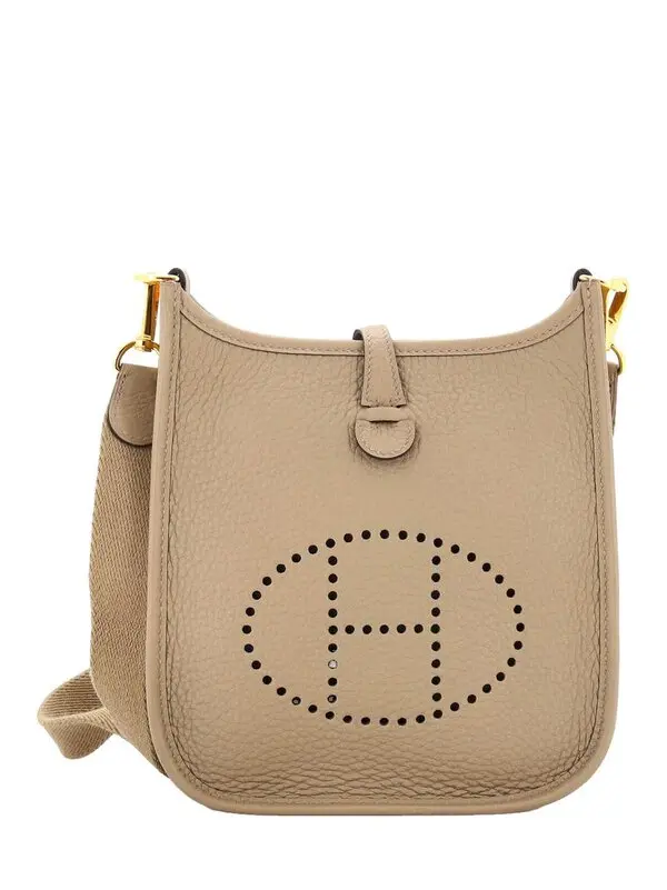 HERMES Evelyne Bag Gen Iii Clemence Tpm - Beige Marfa