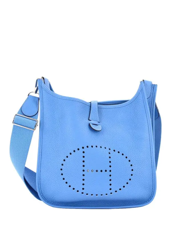 HERMES Evelyne Bag Gen Iii Clemence Pm - Bleu Paradis