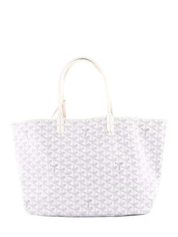GOYARD Saint Louis Pm Tote Coated Canvas - White
