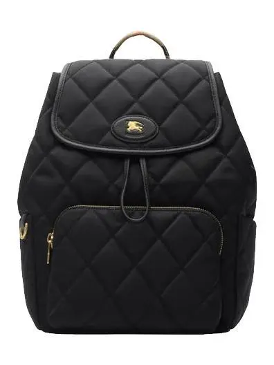 Burberry Horseshoe Backpack - Black