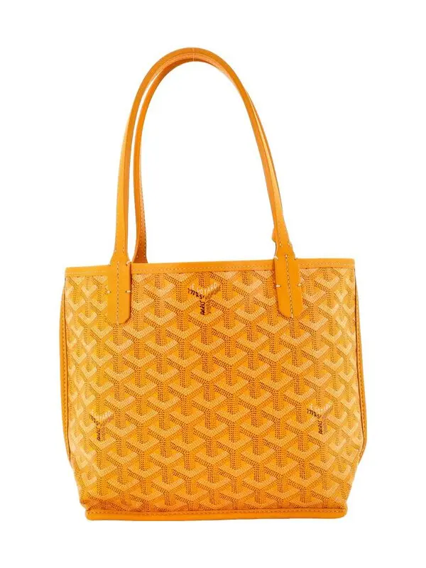 Goyard Anjou Reversible Tote Coated Canvas Mini - Orange