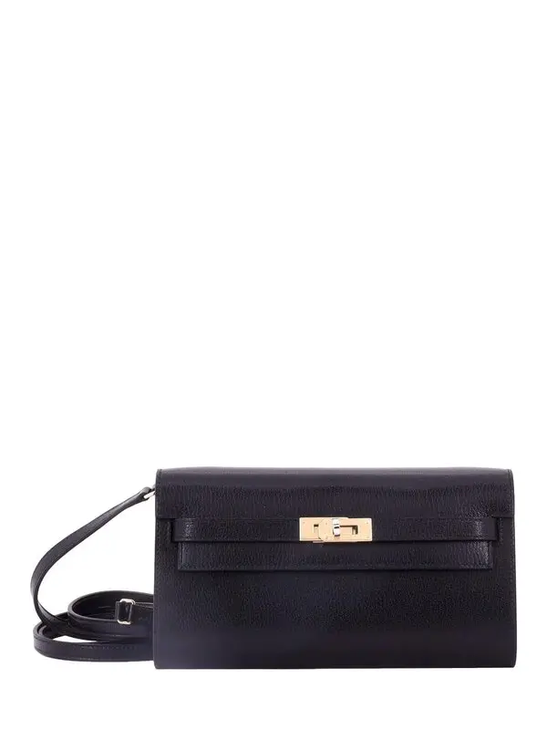 HERMES Kelly To Go Wallet Chevre Chamkila - Noir