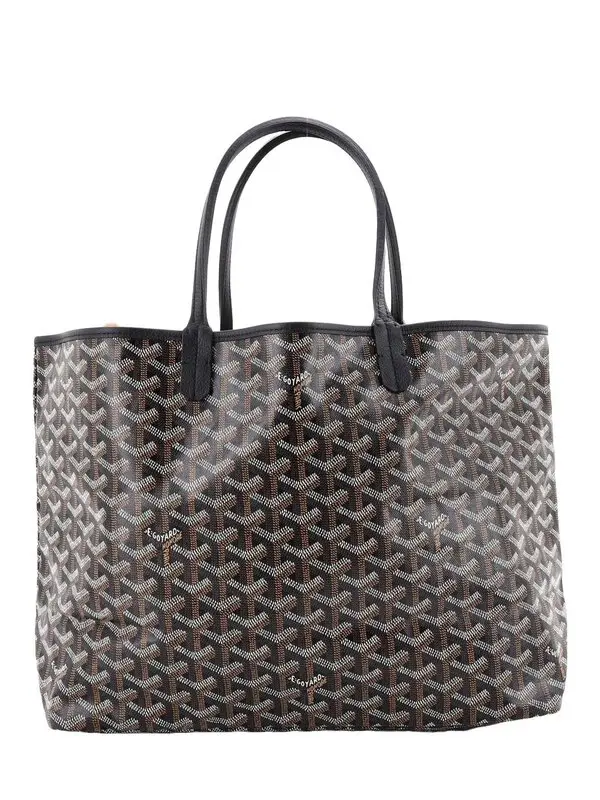 GOYARD Saint Louis Tote Coated Canvas Pm - Black
