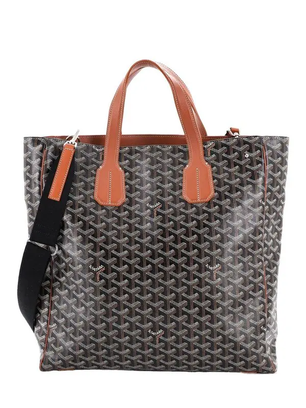 GOYARD Voltaire Iii Tote Coated Canvas - Brown