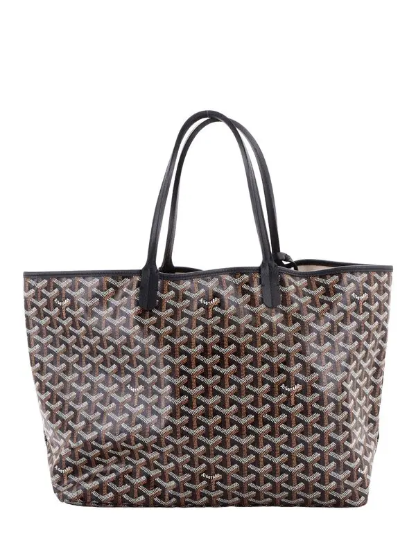 GOYARD Saint Louis Pm Coated Canvas Tote - Black